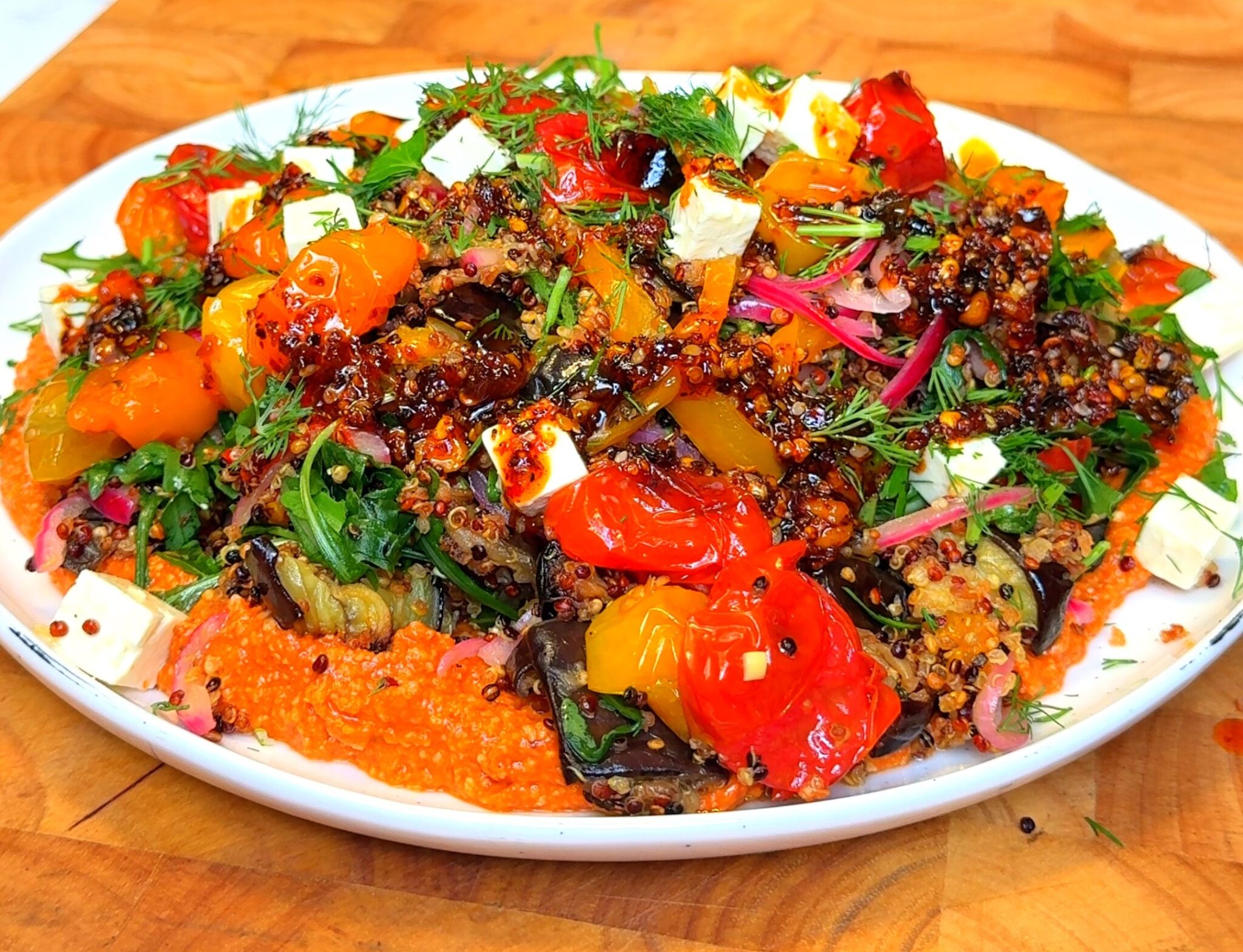 Crispy Quinoa Salad With Roasted Veggies | Dr. Vegan